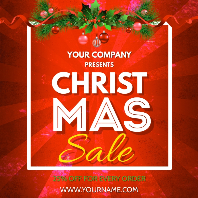 Copy of CHRISTMAS RETAIL SALE AD TEMPLATE | PosterMyWall
