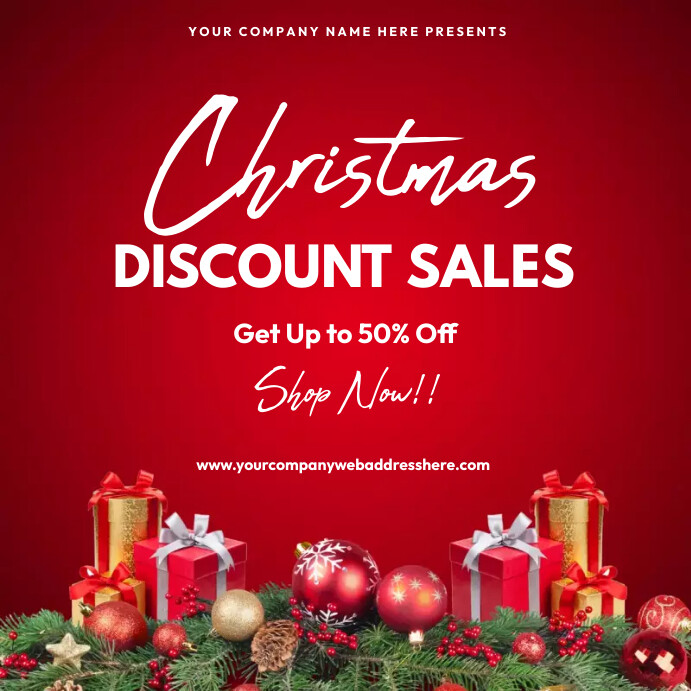 christmas retail sale Template | PosterMyWall