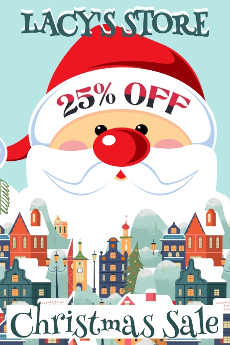 Christmas Retail Sale Poster Template | PosterMyWall