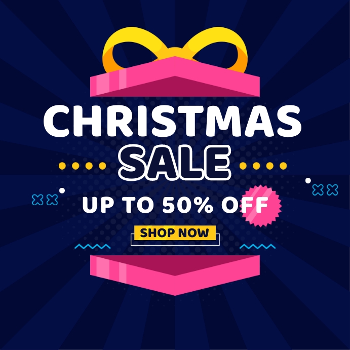 Christmas Sale 50% Off Template | PosterMyWall