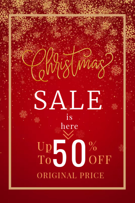 Christmas Sale Ad Template | PosterMyWall
