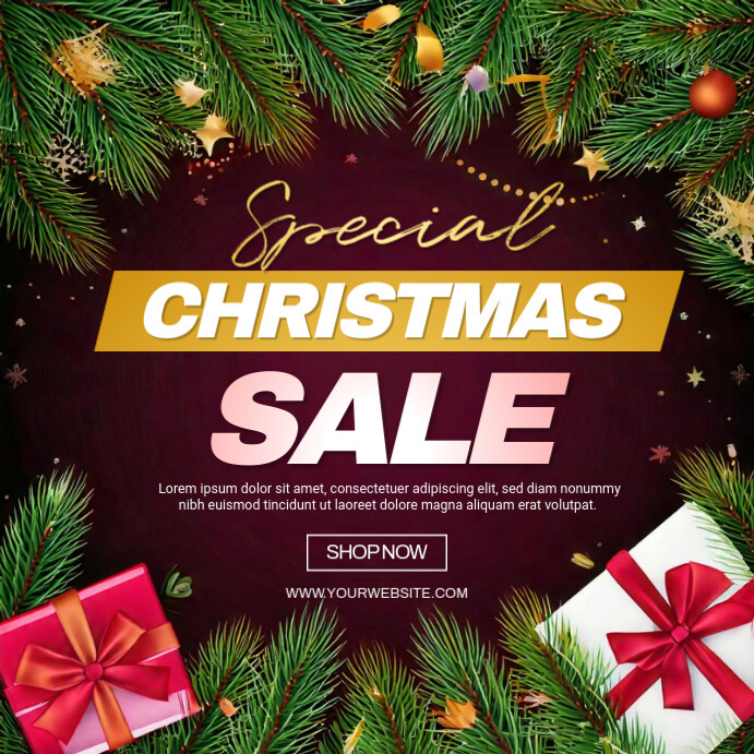 Copy of Christmas Sale and Discount Ads Poster | PosterMyWall