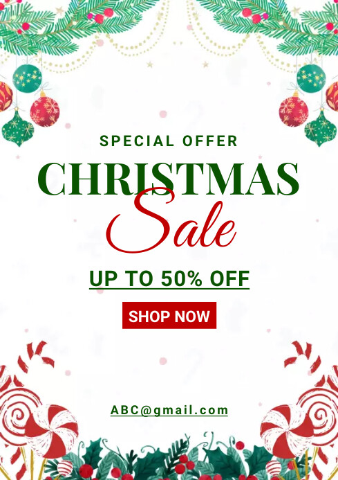 Christmas Sale Template | PosterMyWall