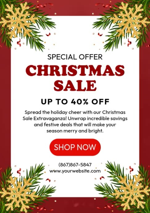 Christmas Sale Template | PosterMyWall