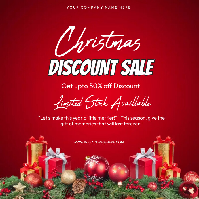 christmas sale Template | PosterMyWall