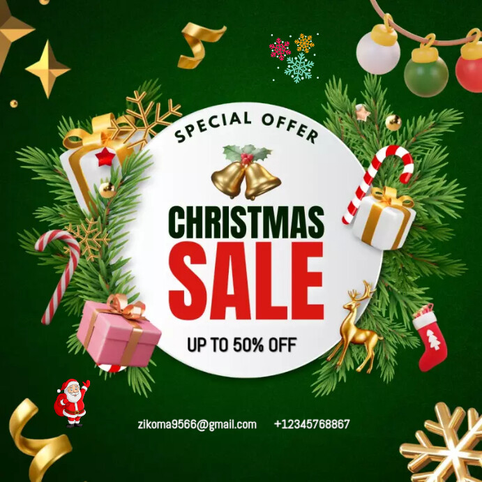 christmas sale Template | PosterMyWall