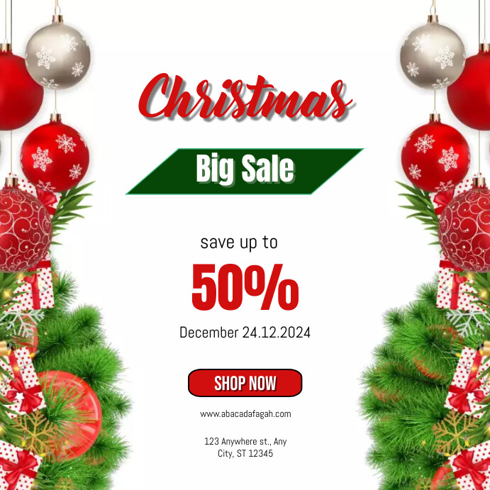 Christmas sale Template | PosterMyWall