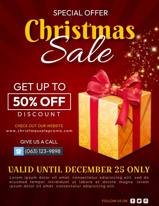 Christmas Sale Template | PosterMyWall