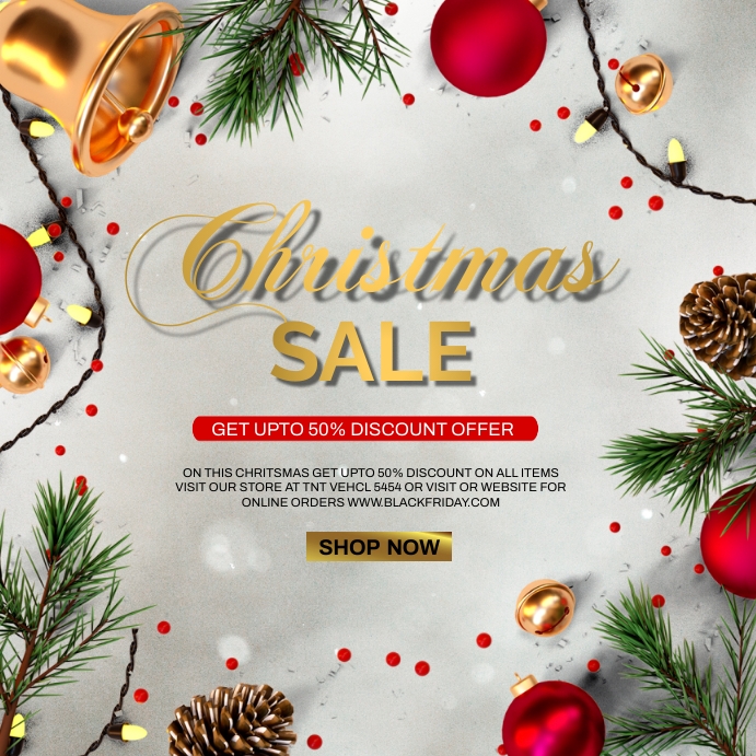 Christmas sale Template | PosterMyWall
