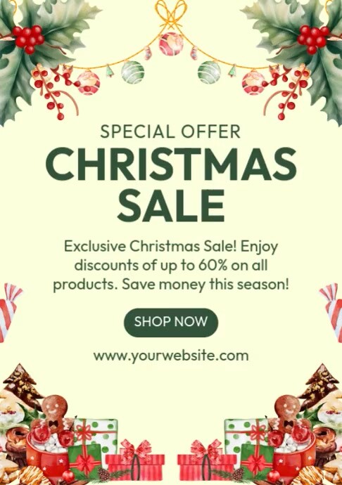Christmas Sale Template | PosterMyWall
