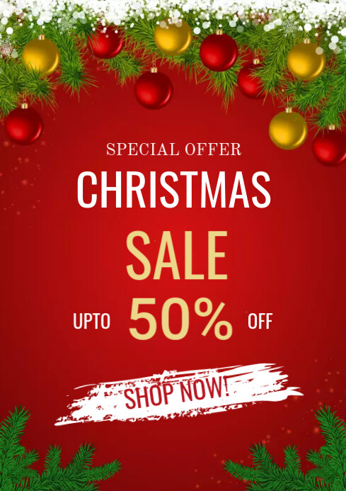 CHRISTMAS SALE Template | PosterMyWall