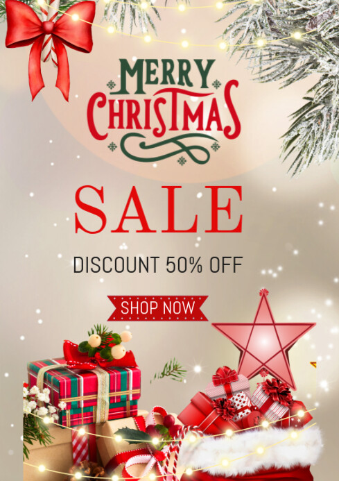 Christmas sale Template | PosterMyWall