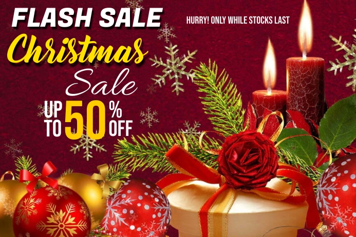 CHRISTMAS SALE DISCOUNT Design Template (1) | PosterMyWall