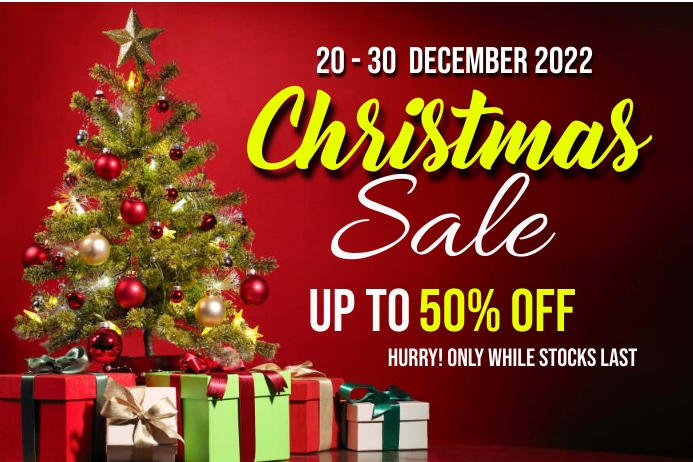 CHRISTMAS SALE DISCOUNT Design Template | PosterMyWall