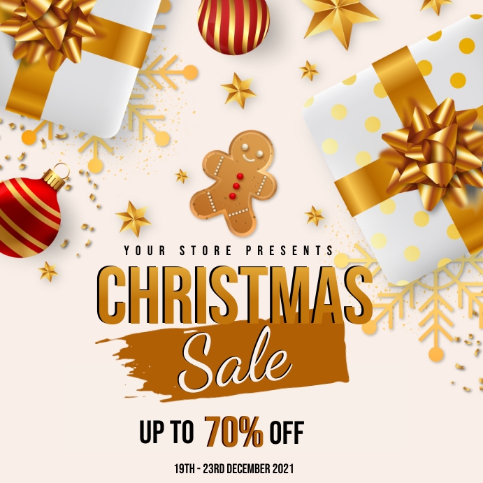 CHRISTMAS SALE DISCOUNT Design Template | PosterMyWall