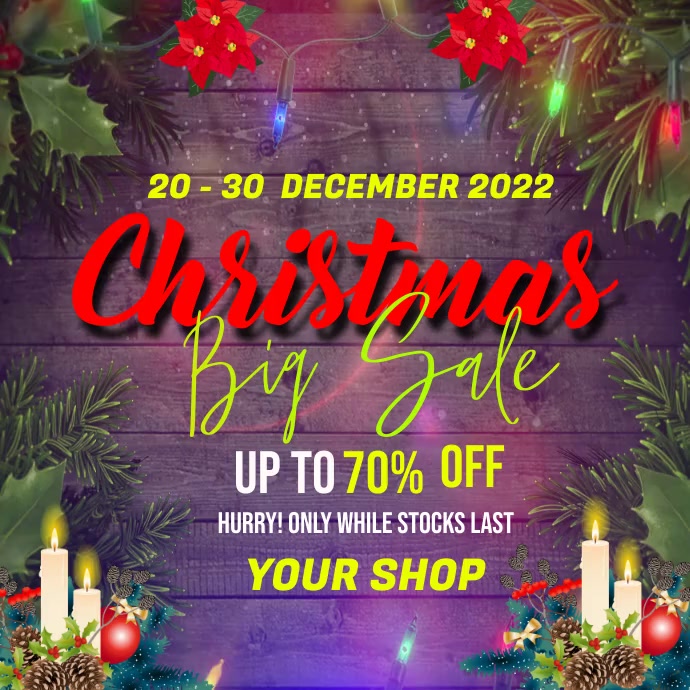 CHRISTMAS SALE DISCOUNT Template | PosterMyWall