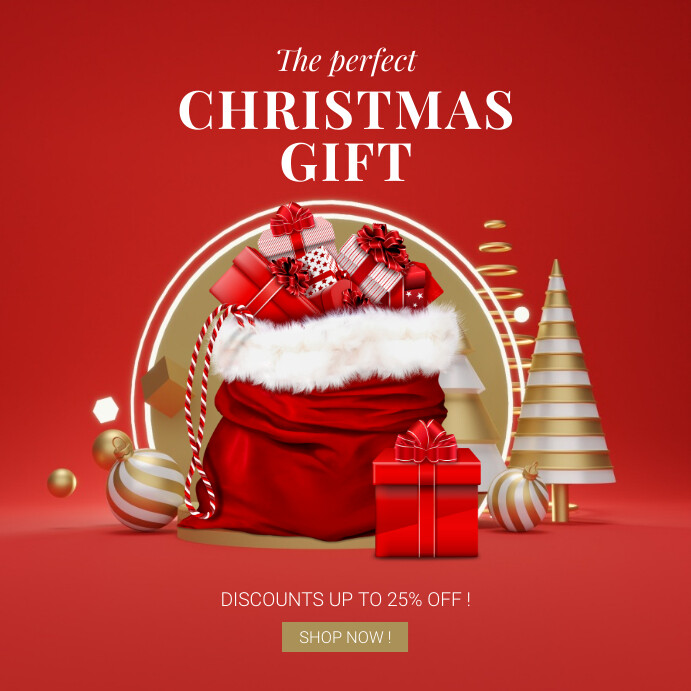 Christmas Sale Discount Template | PosterMyWall