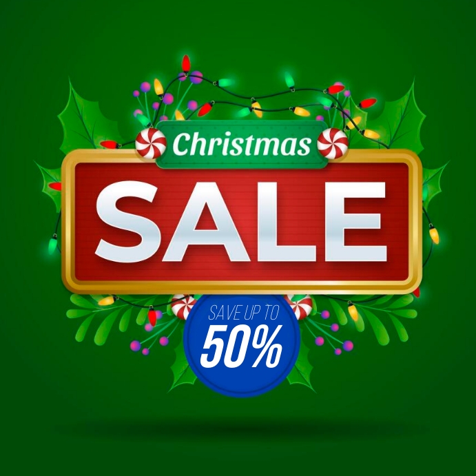 CHRISTMAS SALE DISCOUNT Design Template | PosterMyWall