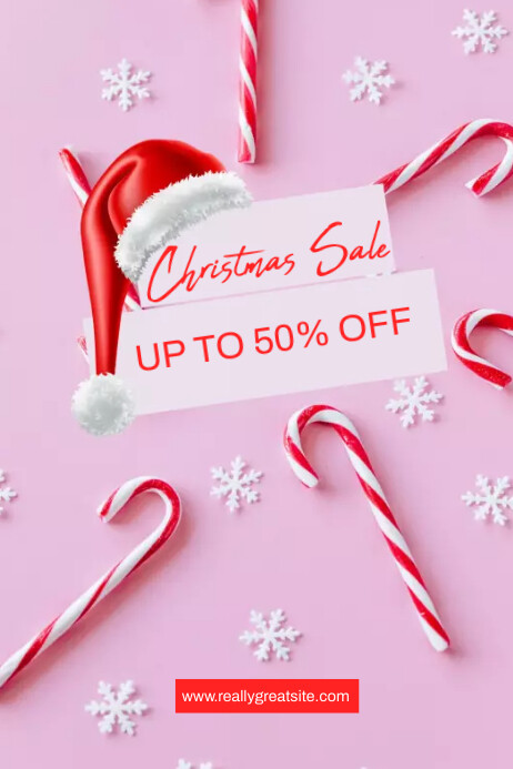 Christmas Sale Discount Up To 50% Off Template | PosterMyWall