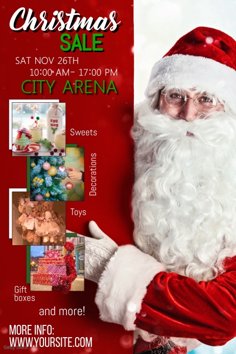 Plantilla de Christmas Sale Fair Show Expo Poster | PosterMyWall