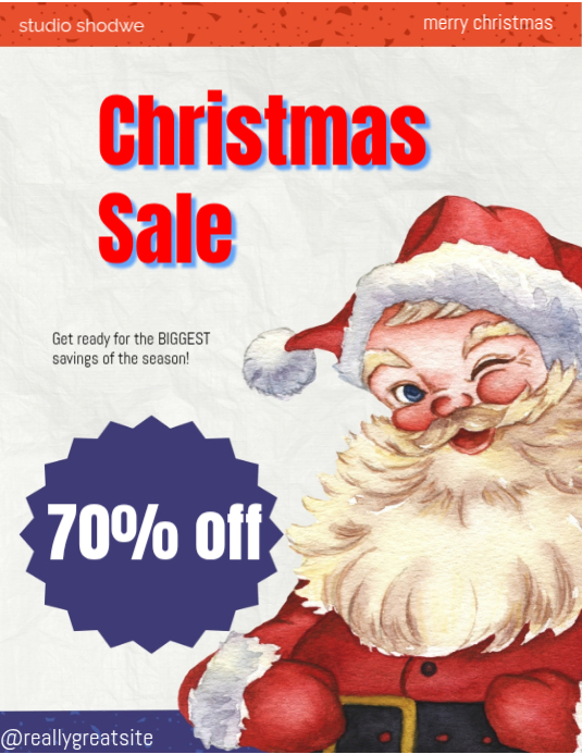 Christmas Sale Flyer (us Letter) Template | PosterMyWall