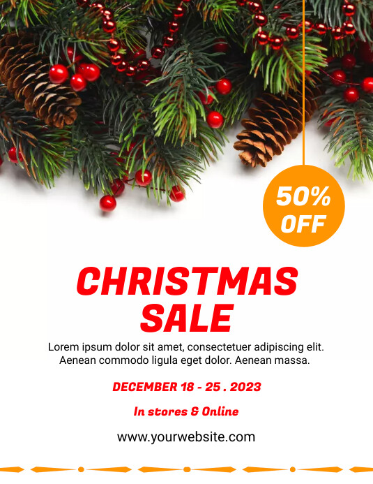 Christmas sale flyer Template | PosterMyWall