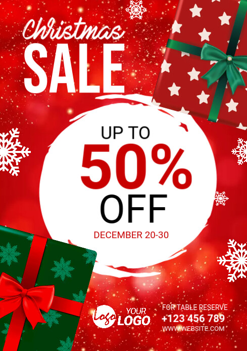 Christmas Sale Flyer Template | PosterMyWall