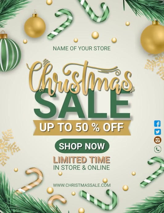 Christmas Sale Flyer Template | PosterMyWall