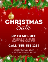 Christmas Sale Promo Ads Flyer Template | PosterMyWall