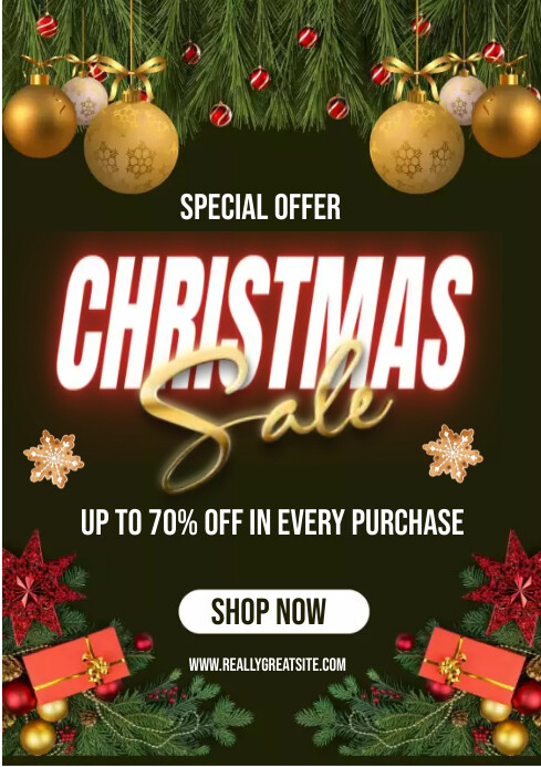 CHRISTMAS SALE FLYER Template | PosterMyWall