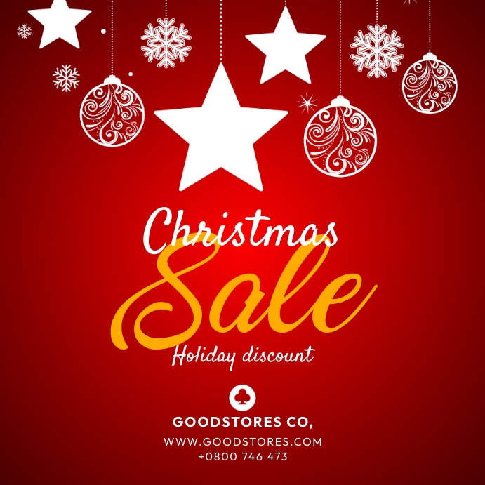 Christmas sale flyer Template | PosterMyWall