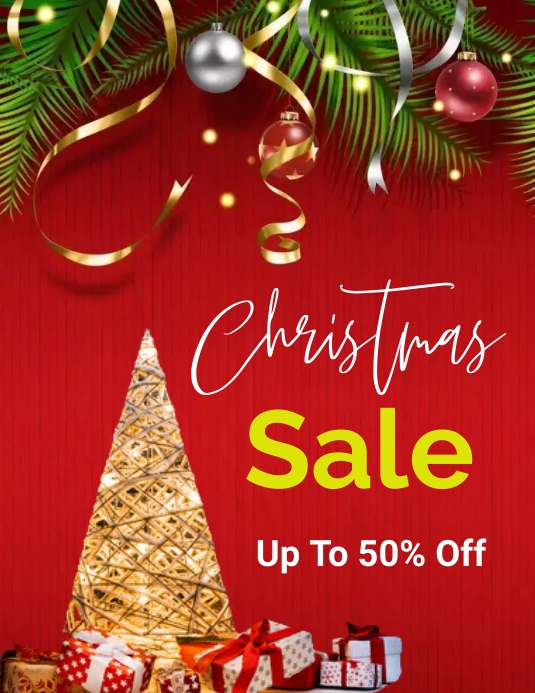 christmas sale flyer Template | PosterMyWall