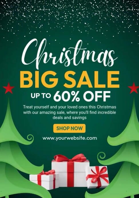 Christmas Sale Flyer Template | PosterMyWall