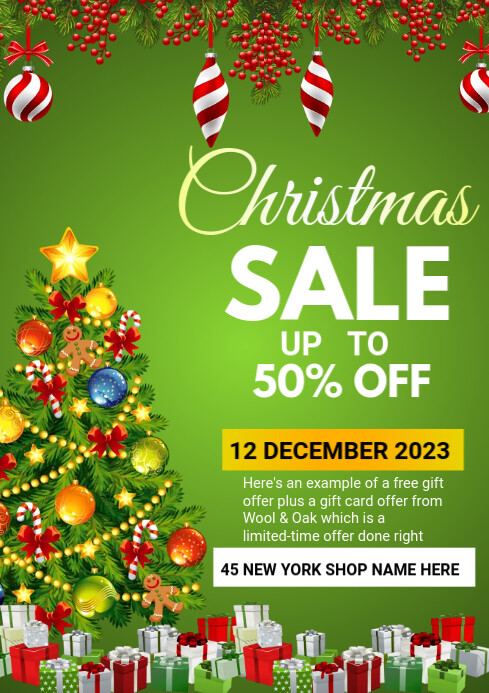 christmas sale flyer template | PosterMyWall