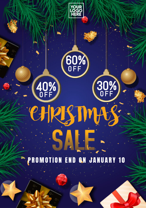 Christmas Sale Flyer Template Design | PosterMyWall