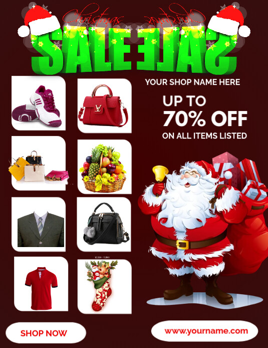 christmas sale flyer template | PosterMyWall