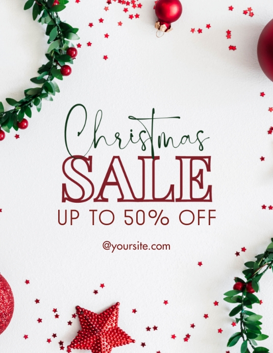 Christmas Sale Flyer template | PosterMyWall