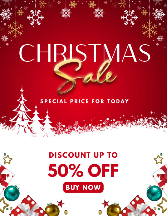 CHRISTMAS SALE FLYERS Template | PosterMyWall