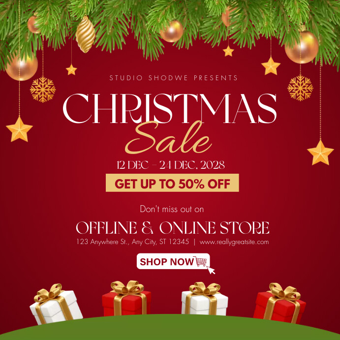 CHRISTMAS SALE FLYERS Template | PosterMyWall