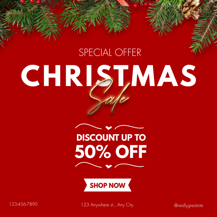 CHRISTMAS SALE FLYERS Template | PosterMyWall