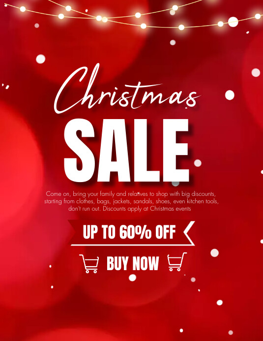 CHRISTMAS SALE FLYERS Template | PosterMyWall