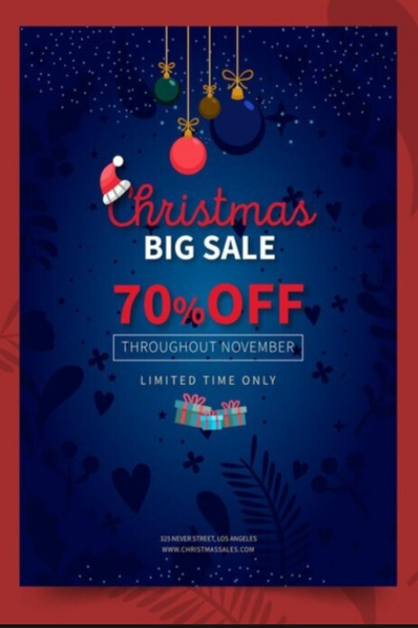 Christmas sale flyers Template | PosterMyWall
