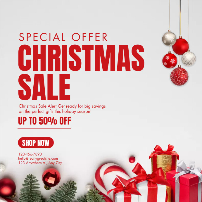 CHRISTMAS SALE FLYERS Template | PosterMyWall