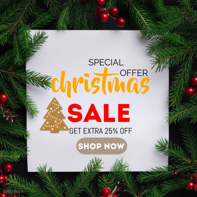 christmas sale l 25 december sale Template | PosterMyWall