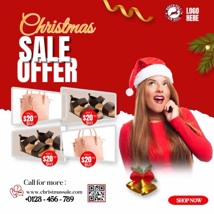 Christmas Sale Offer Ads Template | PosterMyWall