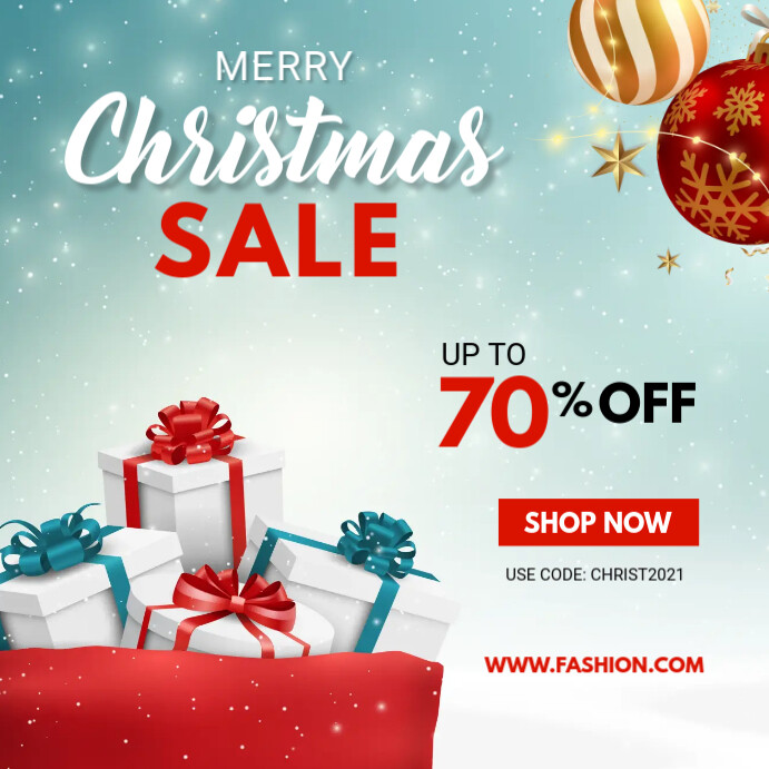 Copy of Christmas sale offer banner | PosterMyWall