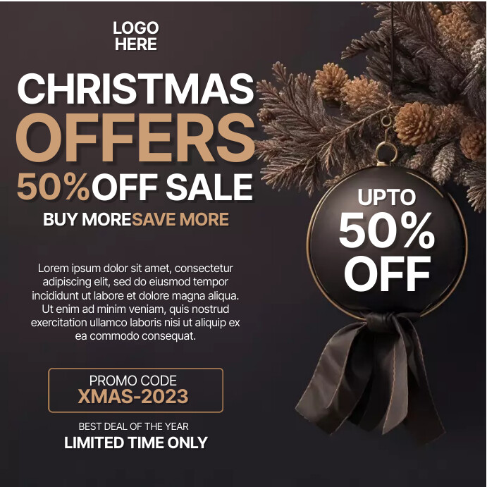 Christmas Sale Offer Template | PosterMyWall