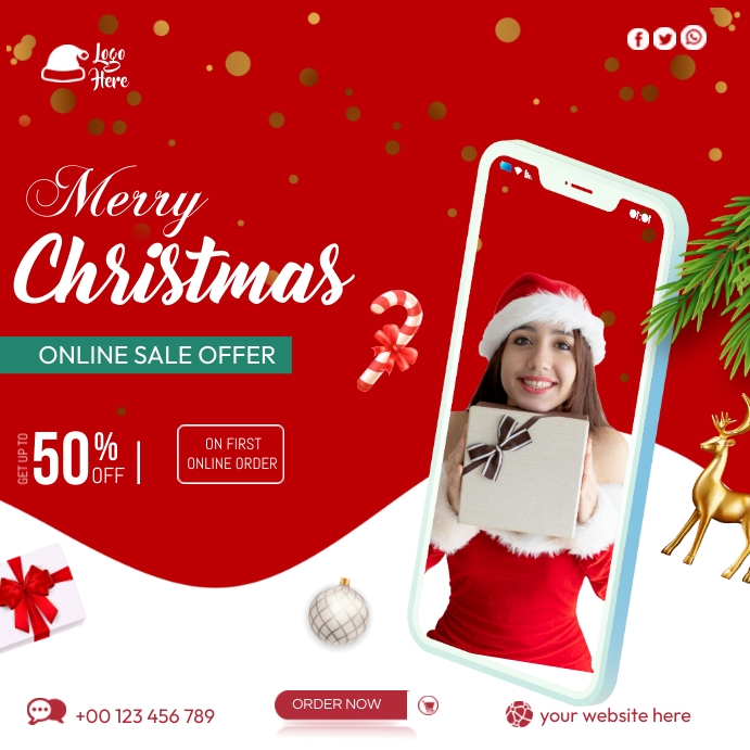 Christmas Sale Offer Template | PosterMyWall