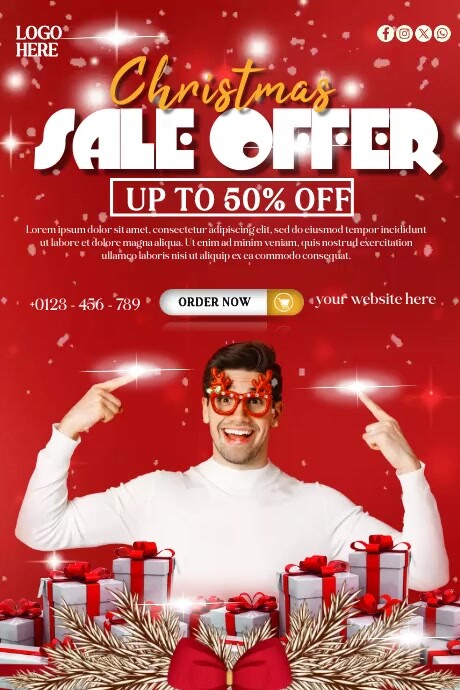Plantilla de Christmas Sale Offer | PosterMyWall