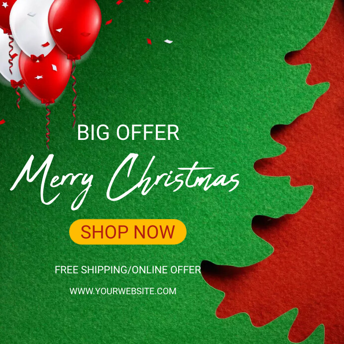 CHRISTMAS SALE OFFER POSTER Template | PosterMyWall